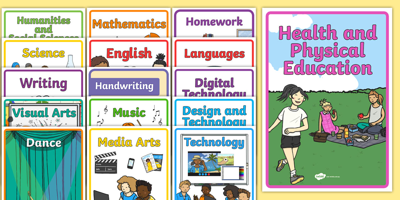 Subject & Activity Book Covers | Primary School Title Pages