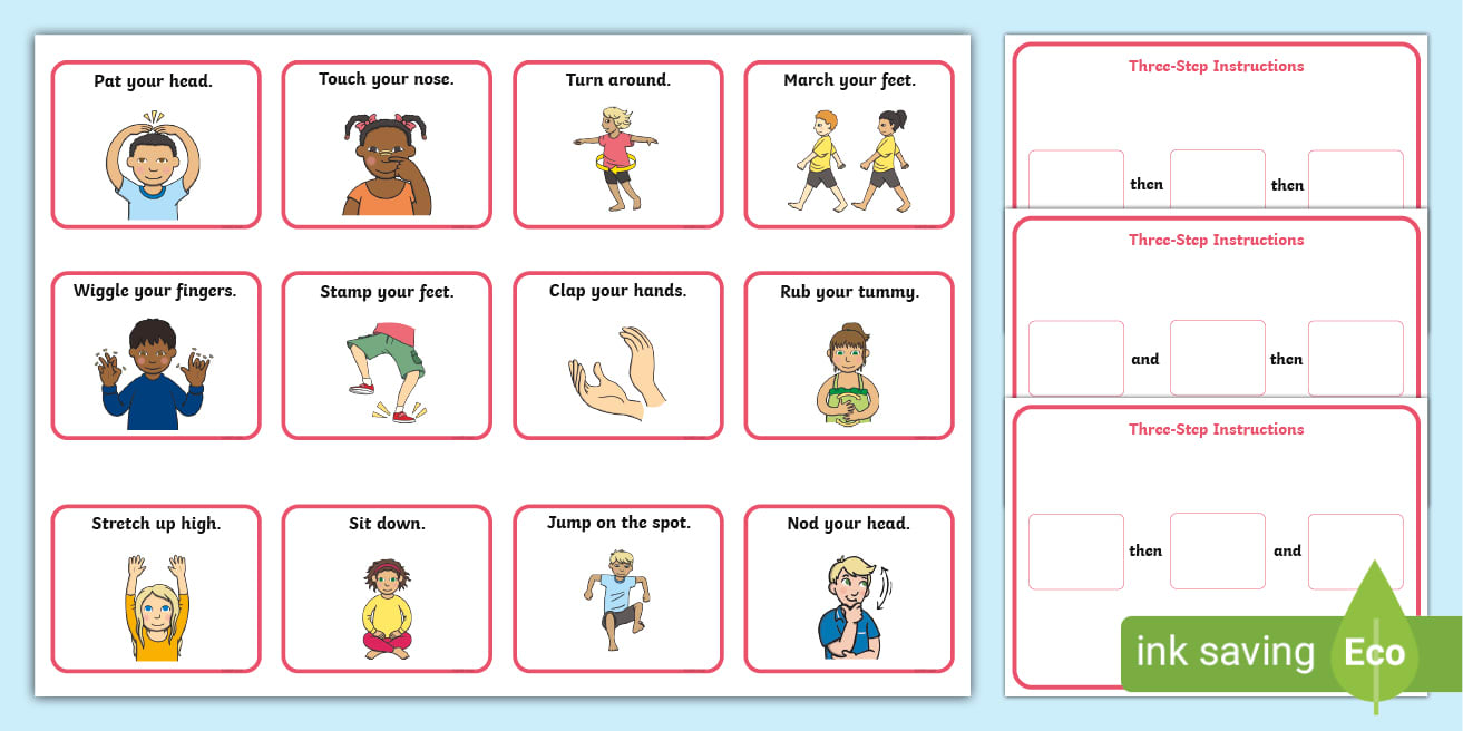 EYFS Three-Step Instruction Cards