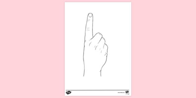 Finger Colouring Sheet