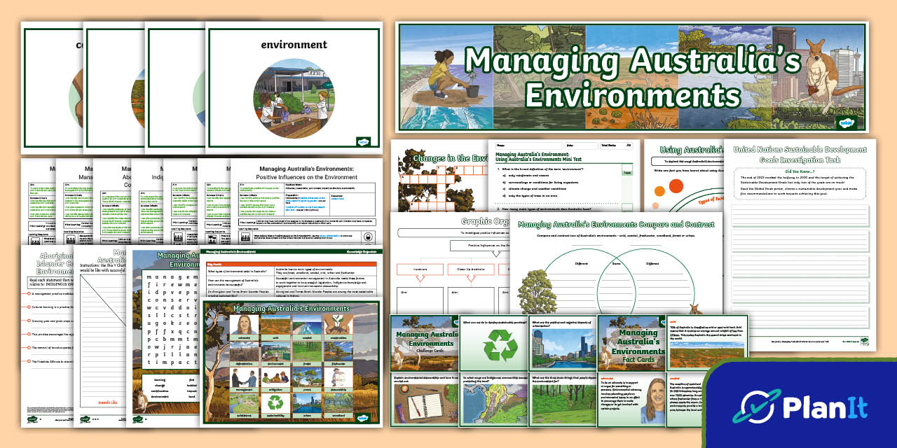 Year 5 HASS Managing Australia's Environments Unit Pack