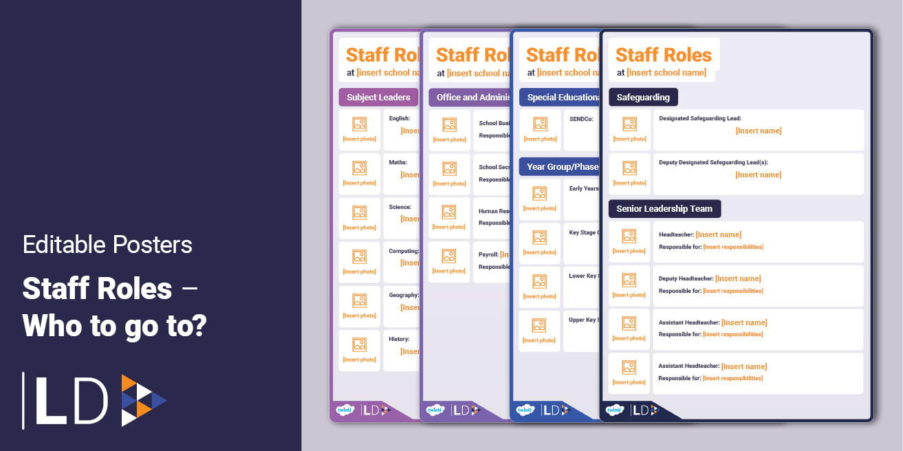 Primary Staff Roles - 'Who to go to?' Poster