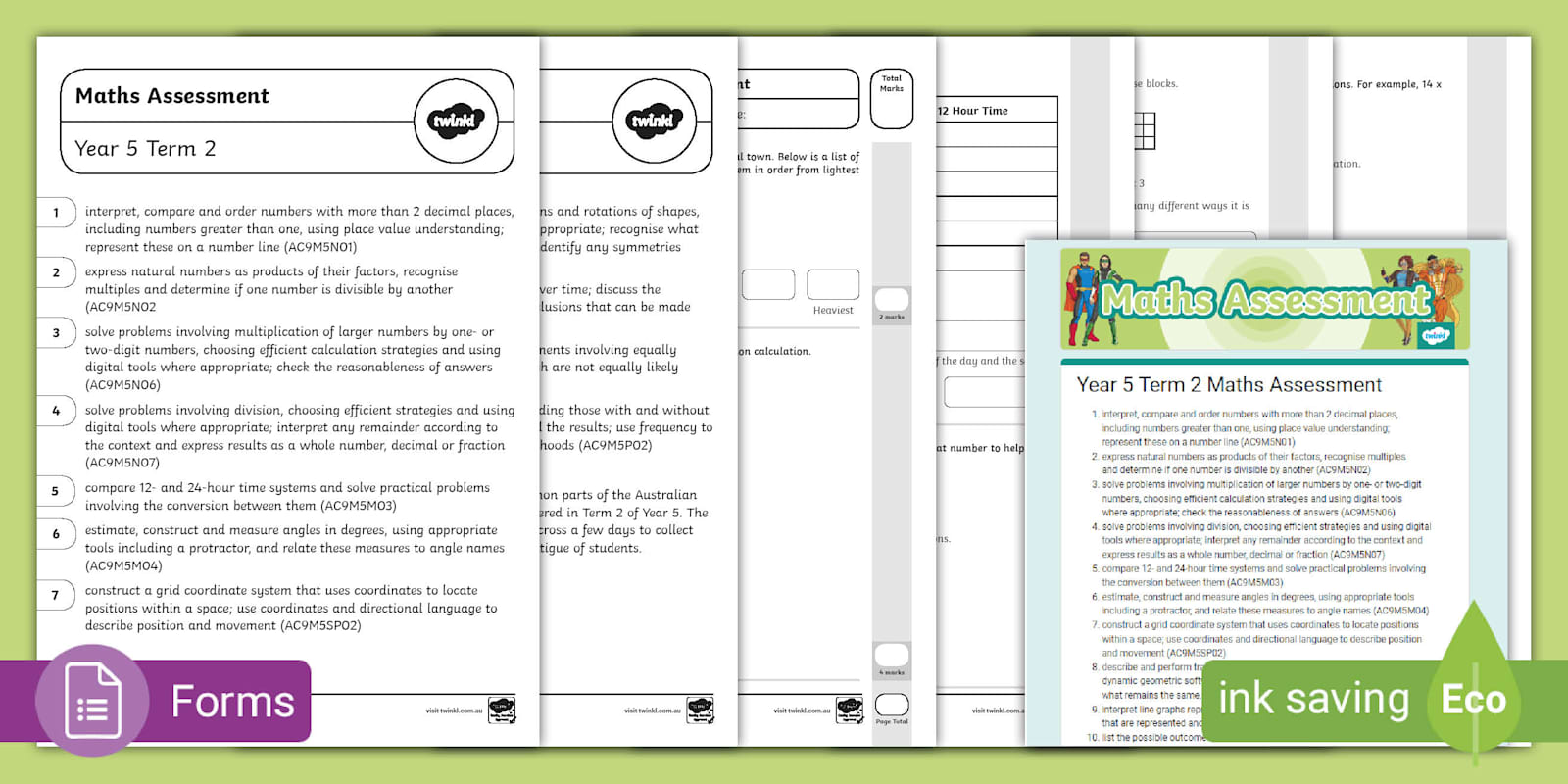 Year 5 Term 2 Maths Assessment