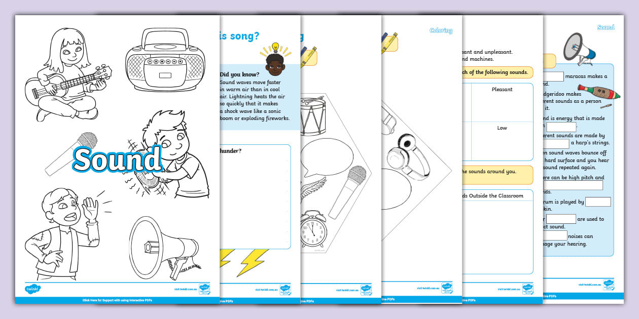 Sound Interactive Pdf Science Booklet