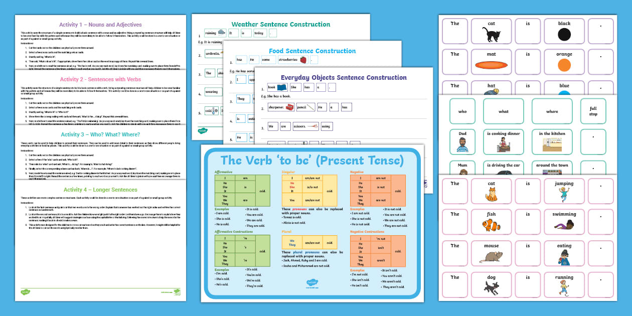 Sentence Building Pack for Learners of EAL