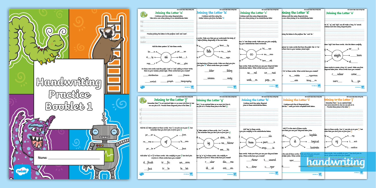KS2 Handwriting Book PDF – Handwriting Practice Booklet 1