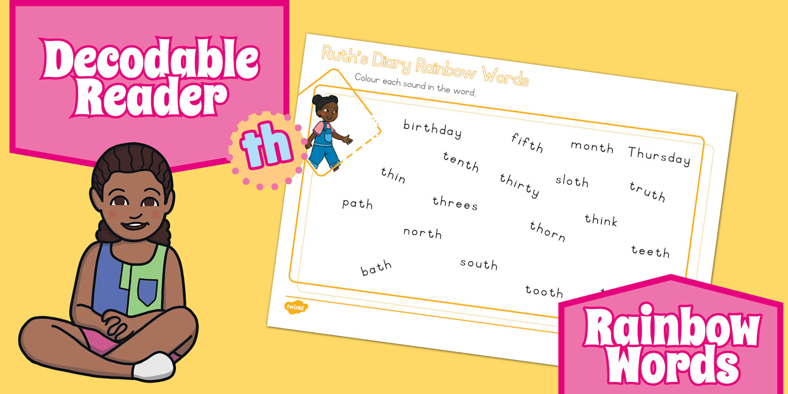 Foundation Phase Phonics - th Decodable Readers - Rainbow Words: Ruth's ...