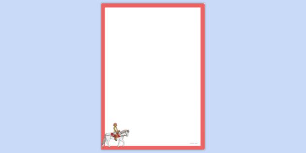 Horseman Page Border