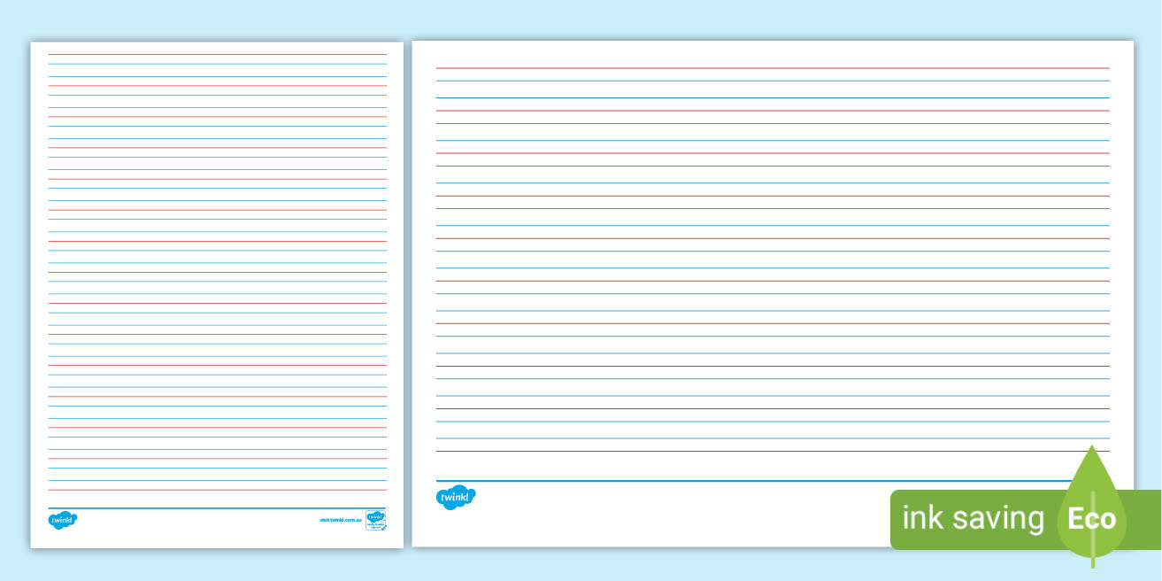 Queensland Handwriting Lines - 3-4 Worksheet - Primary