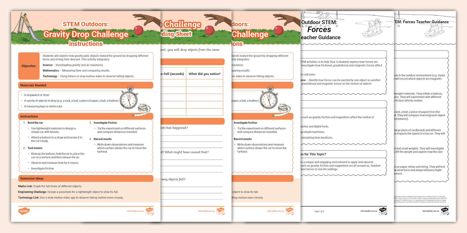 STEM Outdoors: Gravity Drop Challenge