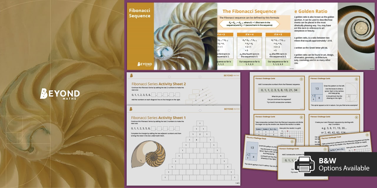Fibonacci Numbers Activity Pack