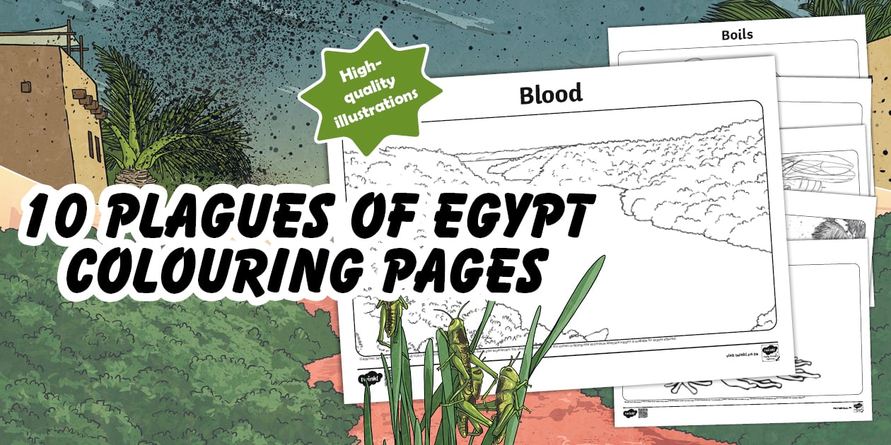 Intermediate Phase Life Skills - 10 Plagues of Egypt - Colouring Pages ...