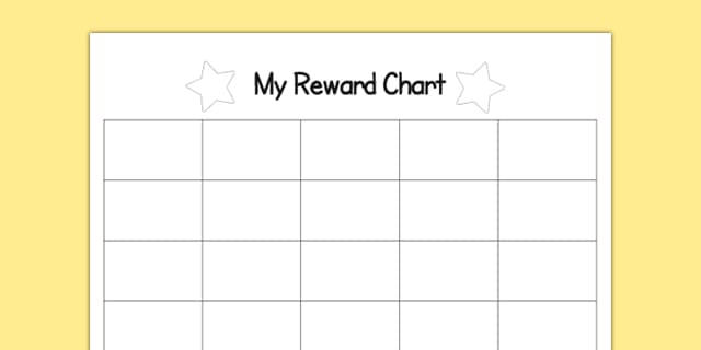 200 Space Sticker Editable Reward Chart