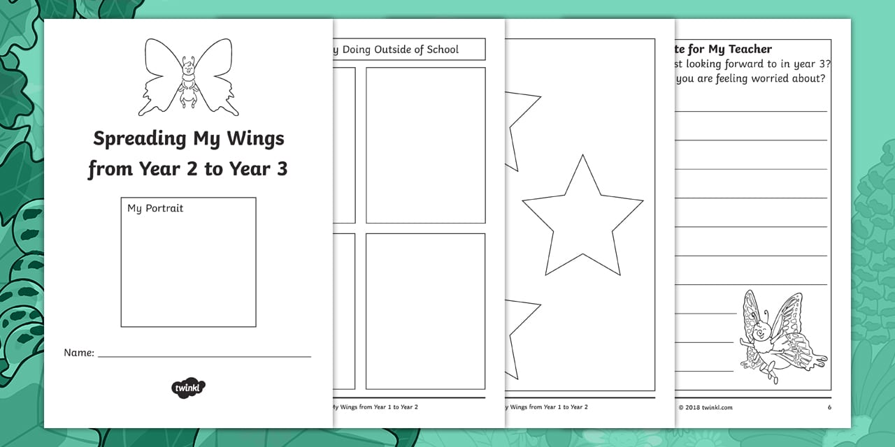 Spreading My Wings from Year 2 to Year 3 Transition Activity Booklet