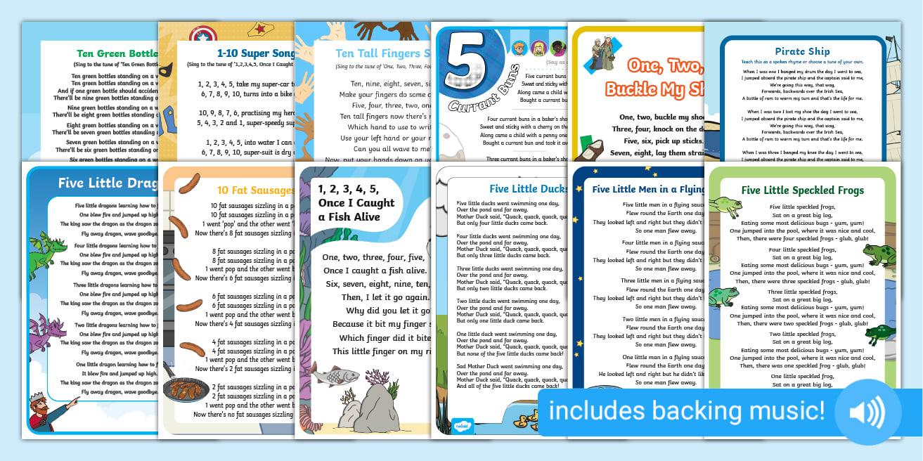 EYFS Counting Nursery Rhymes | Number Rhymes for Children