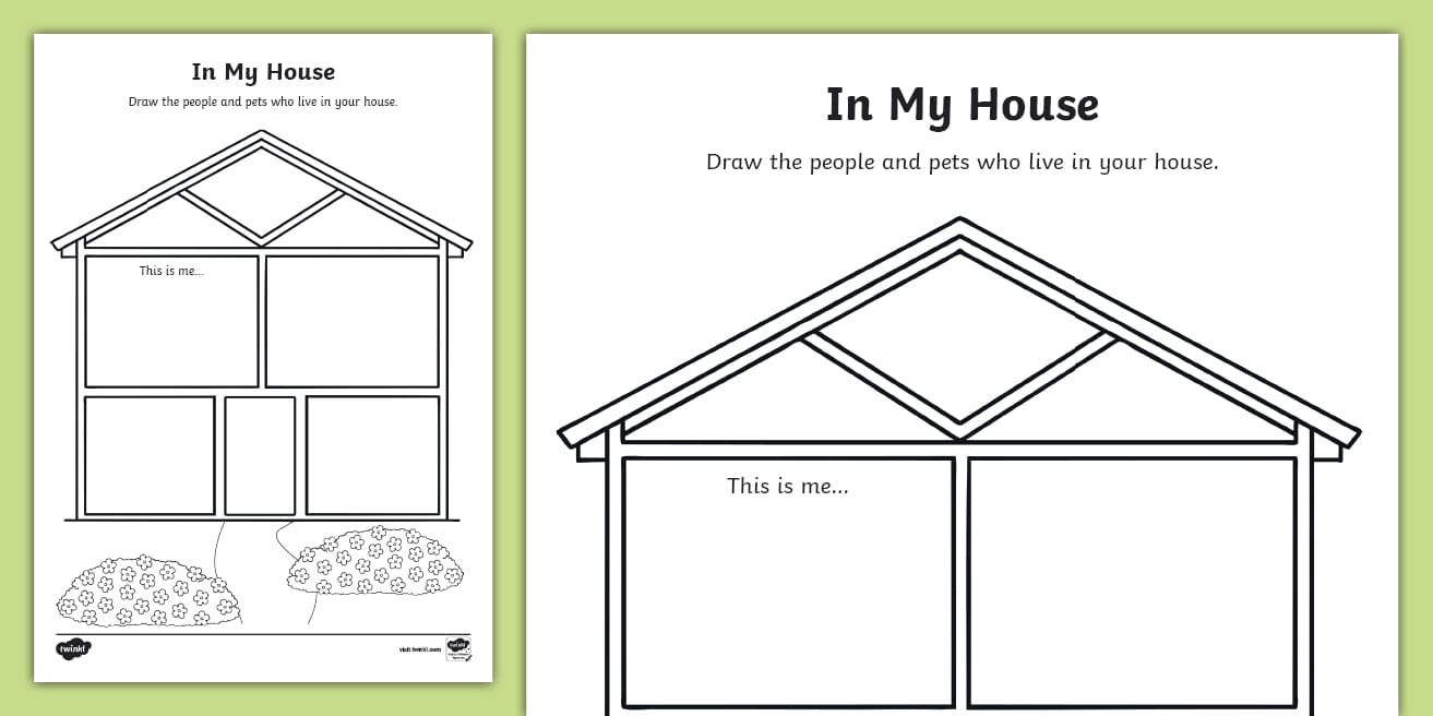 EYFS In My House Worksheet / Worksheet - first week back, back to ...