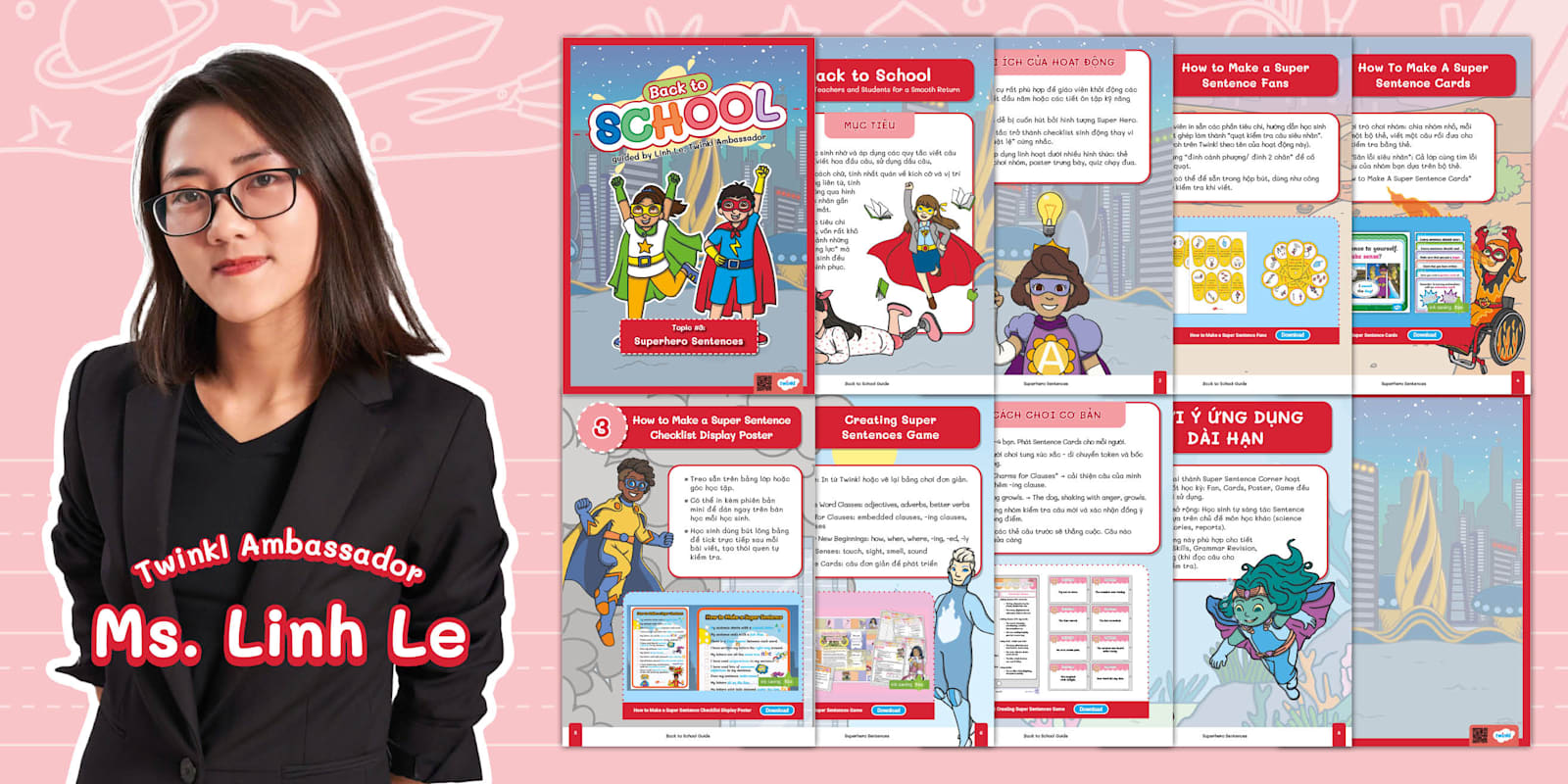 Back to School Topic: Superhero Sentences - Ambassador Guide