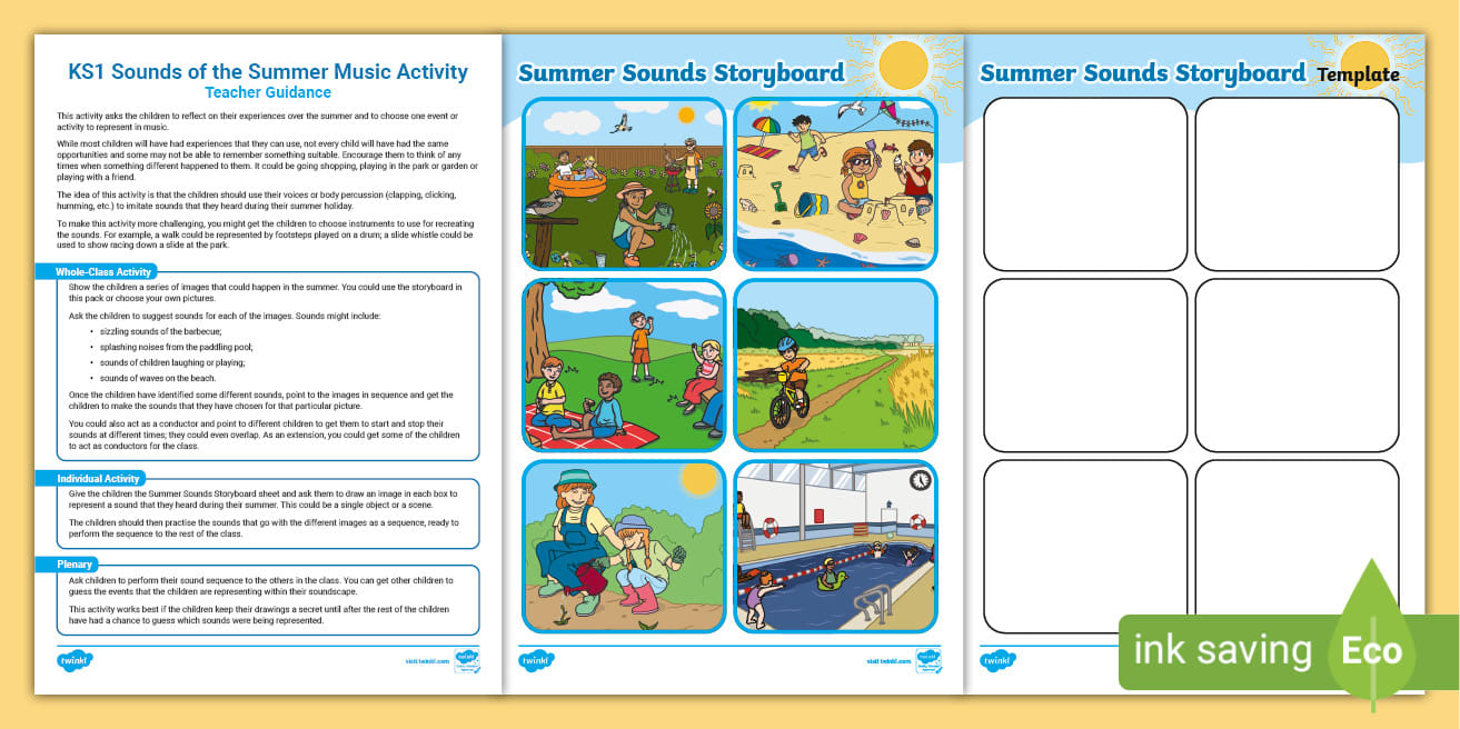 KS1 Sounds of the Summer Music Activity