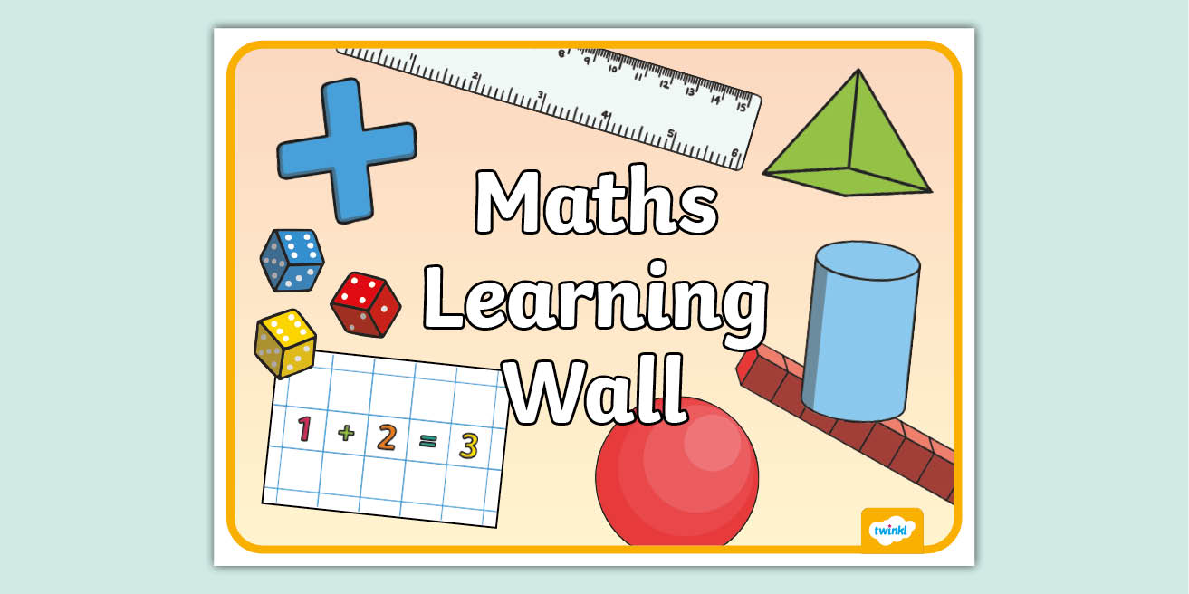 Maths Learning Wall Display Image