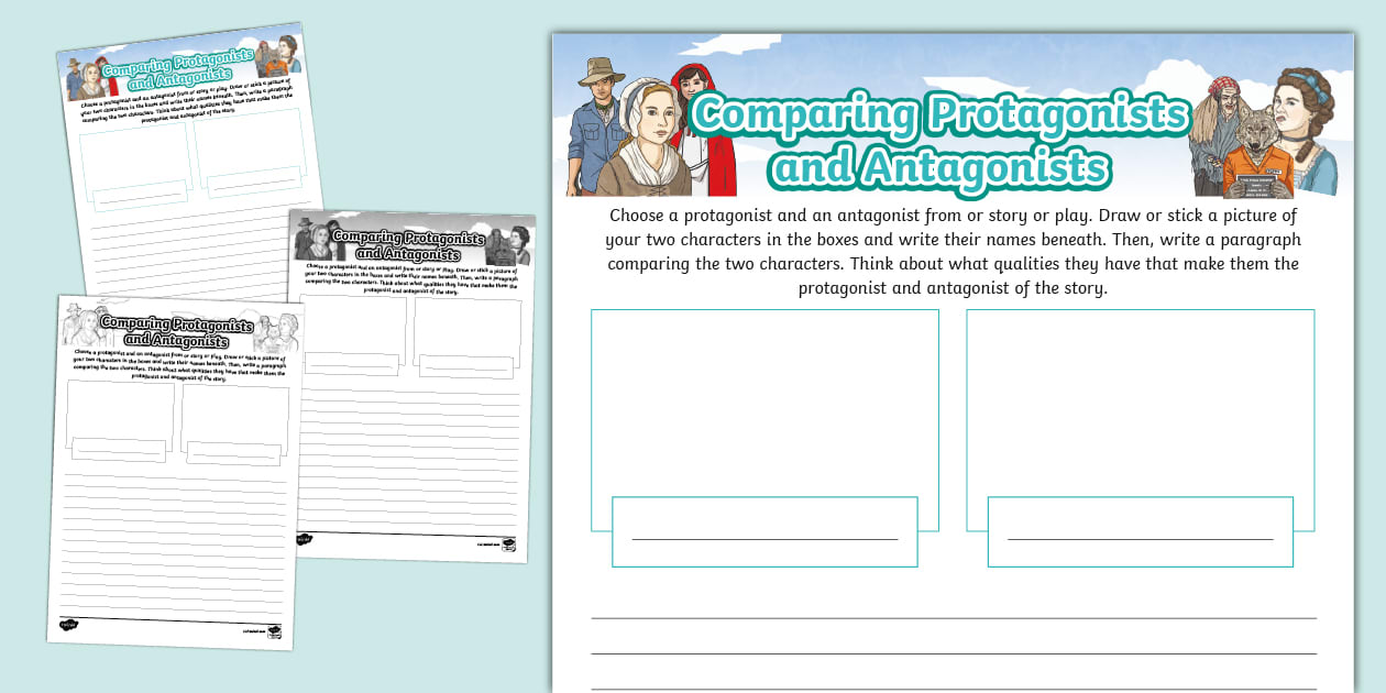 Comparing Protagonists and Antagonists Worksheet