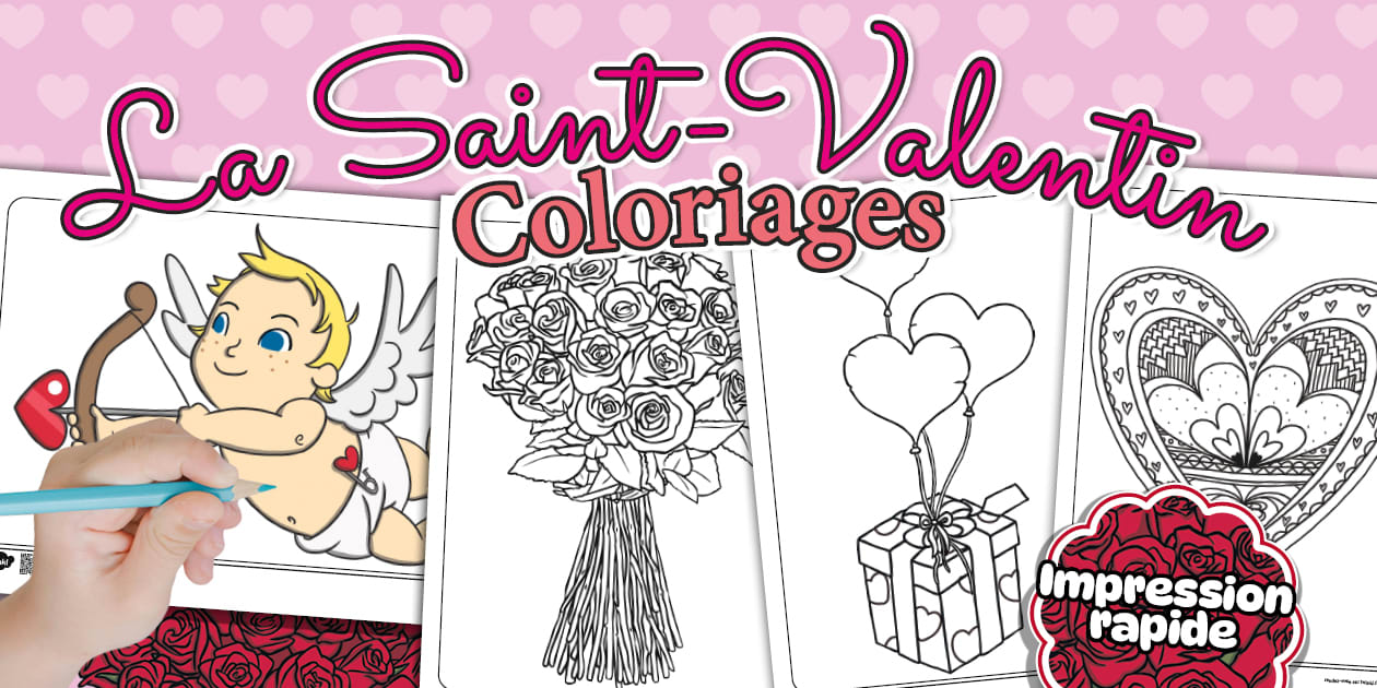 Coloriages : La Saint-Valentin
