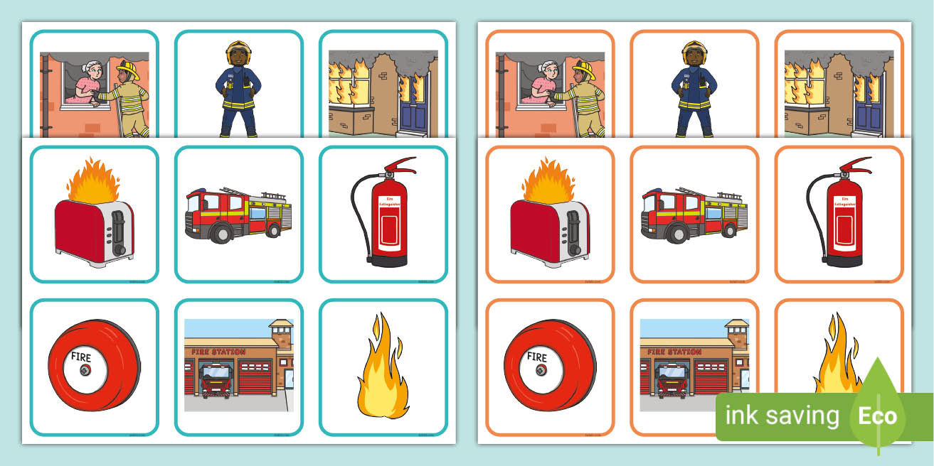Fire Safety Matching Cards