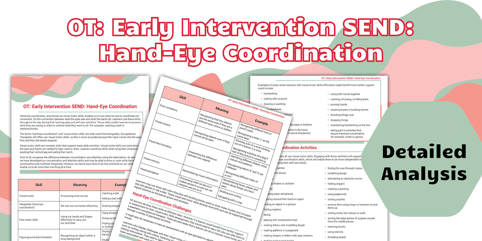 OT: Early Intervention SEND: Hand Eye Coordination