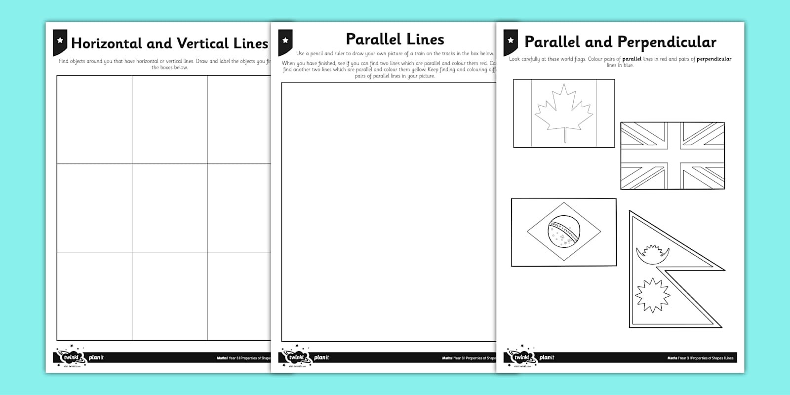 parallel shapes worksheet
