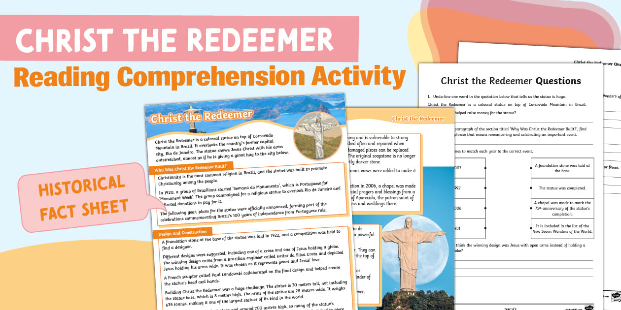 UKS2 Christ the Redeemer Reading Comprehension Activity