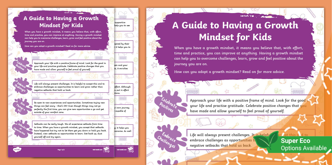 A Guide to Having a Growth Mindset for Kids