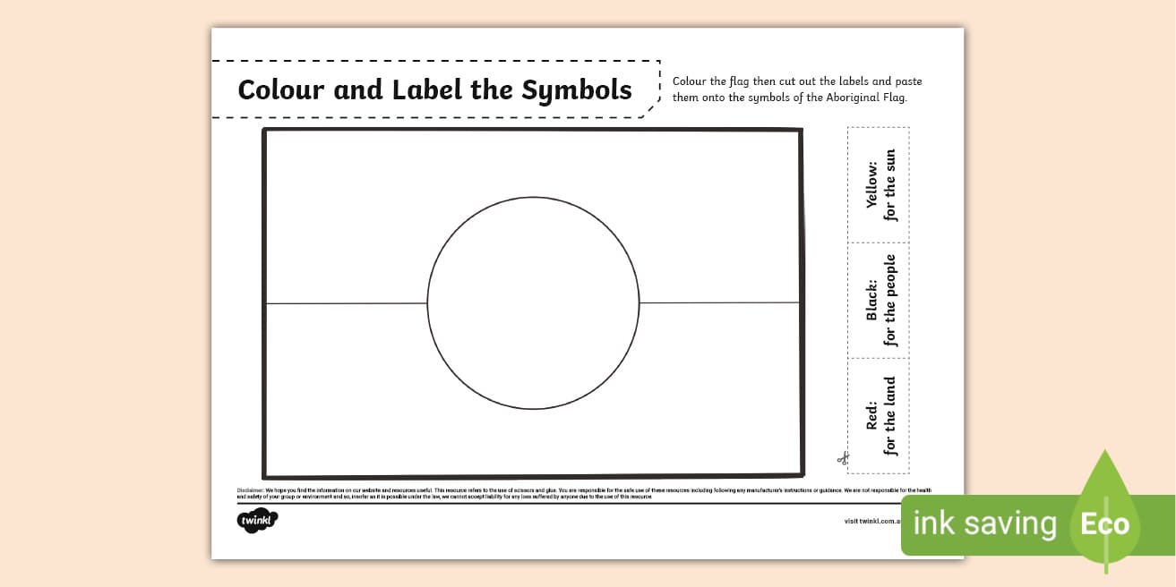 Aboriginal Flag Printable Activity Sheet - Australia