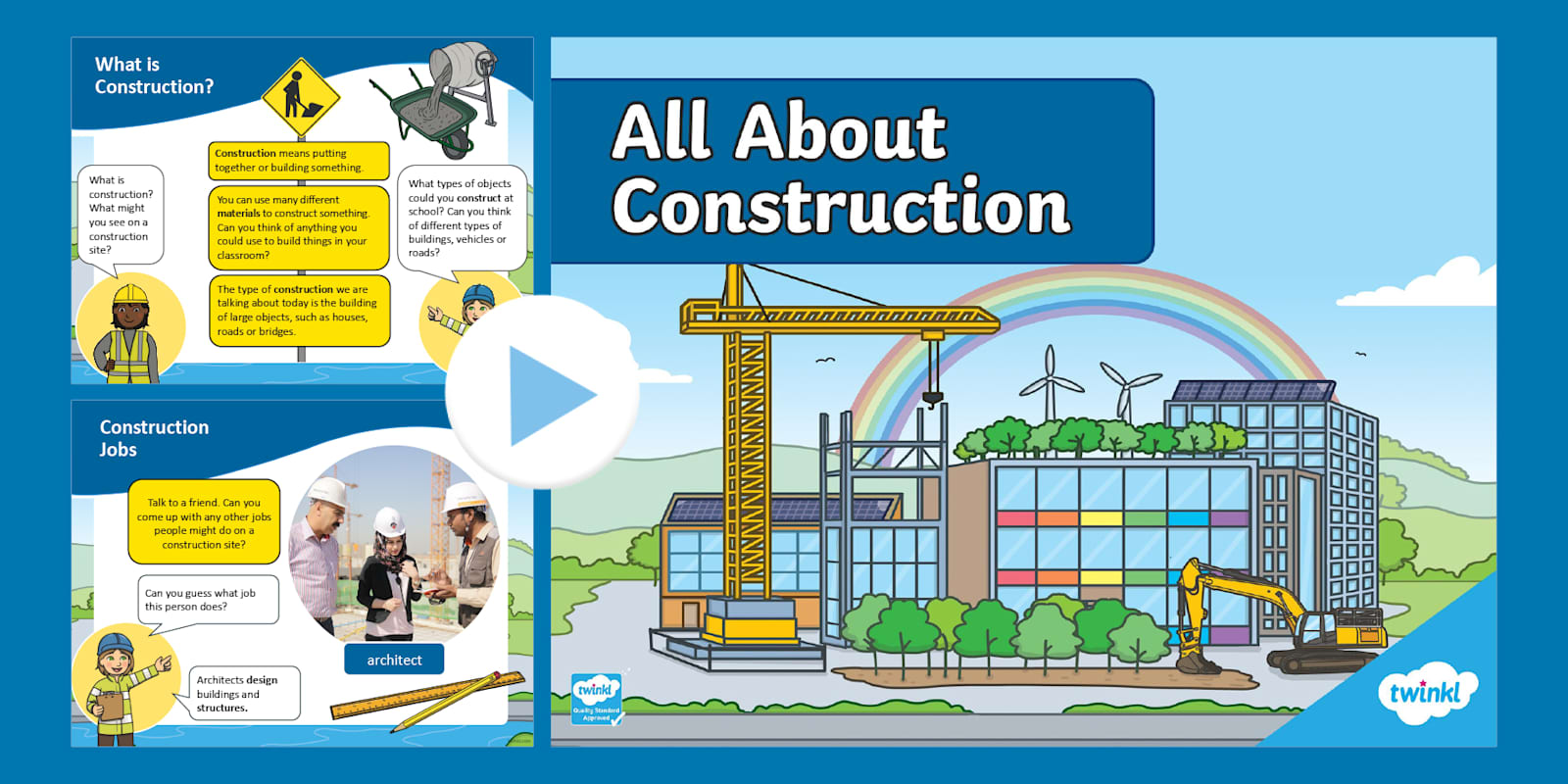 All About Construction PowerPoint - Twinkl