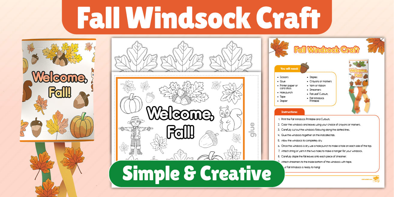 Fall Windsock Craft