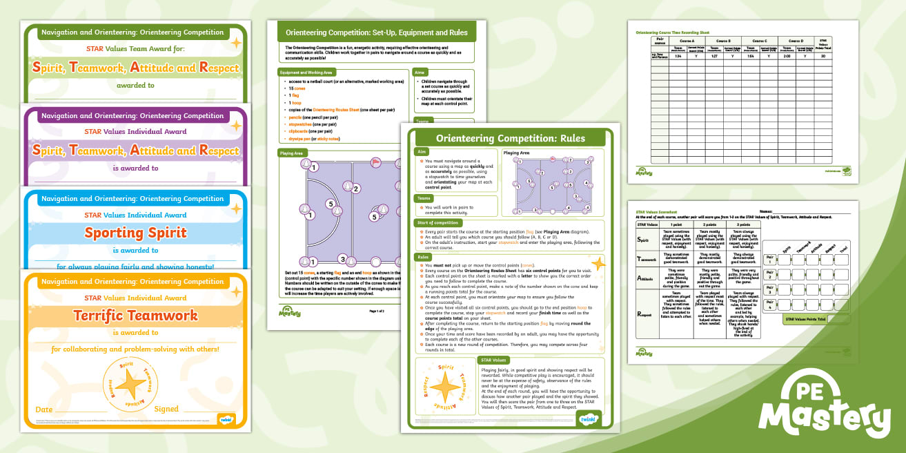 PE Mastery: Year 3/4 Navigation and Orienteering - Competition Lesson