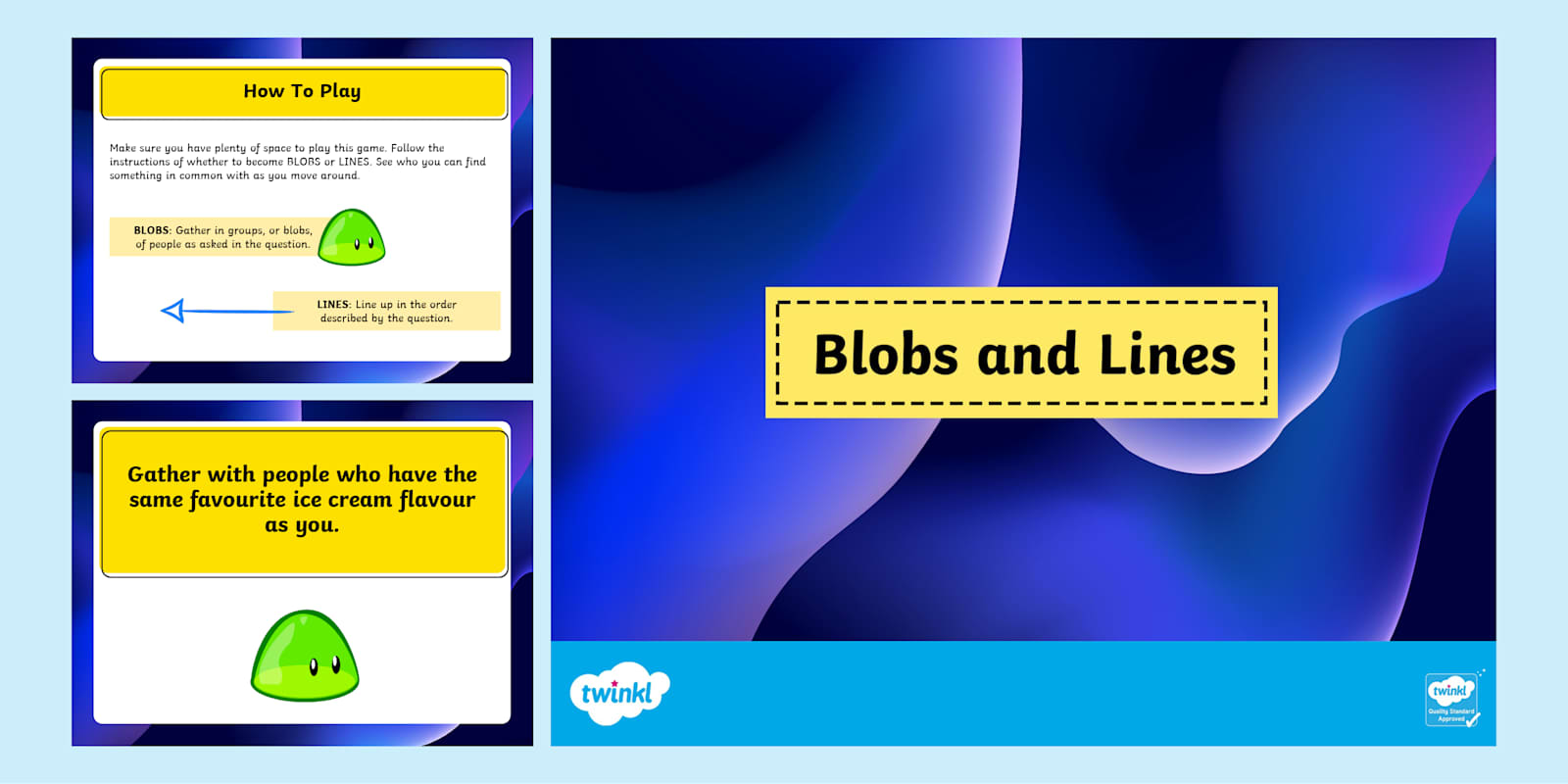 Blobs and Lines Ice Breaker Game