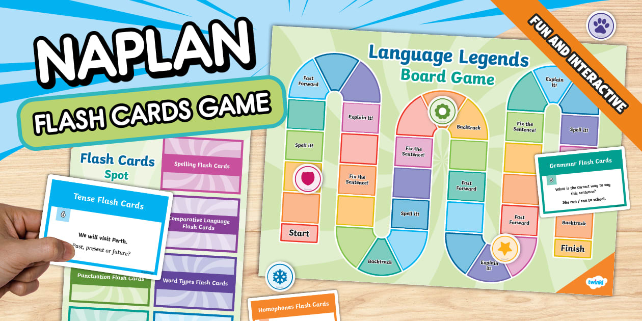 Naplan Flash Cards Game