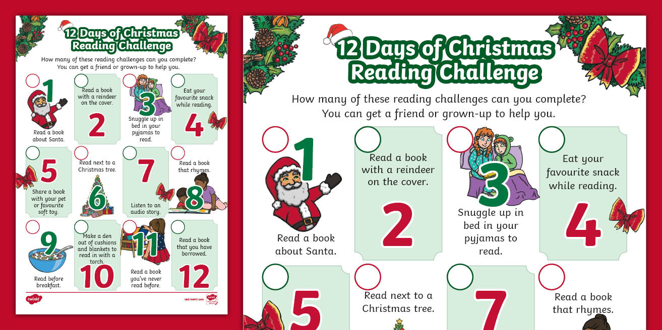 EYFS 12 Days of Christmas Reading Challenge