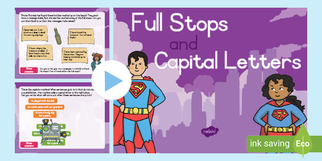 When To Use Capital Letters And Full Stops | PowerPoint