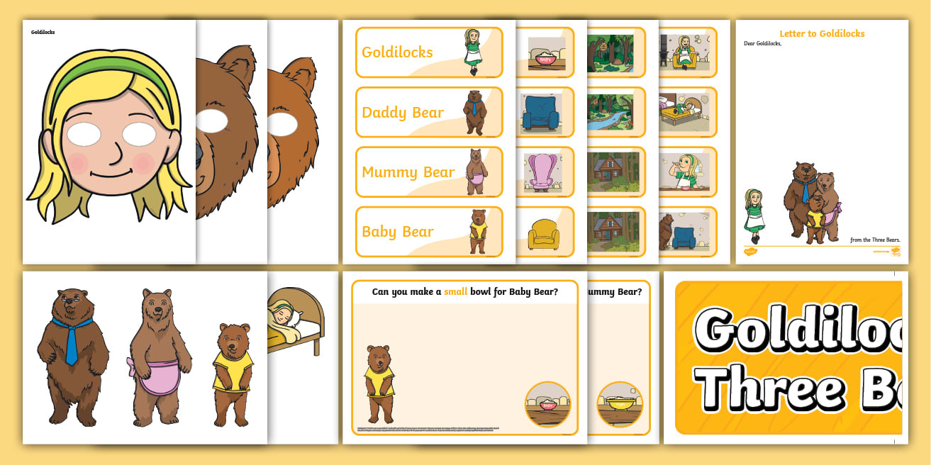 Goldilocks and the Three Bears Role-Play Pack | Twinkl