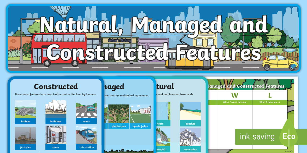 Natural, Managed and Constructed Features Display Pack