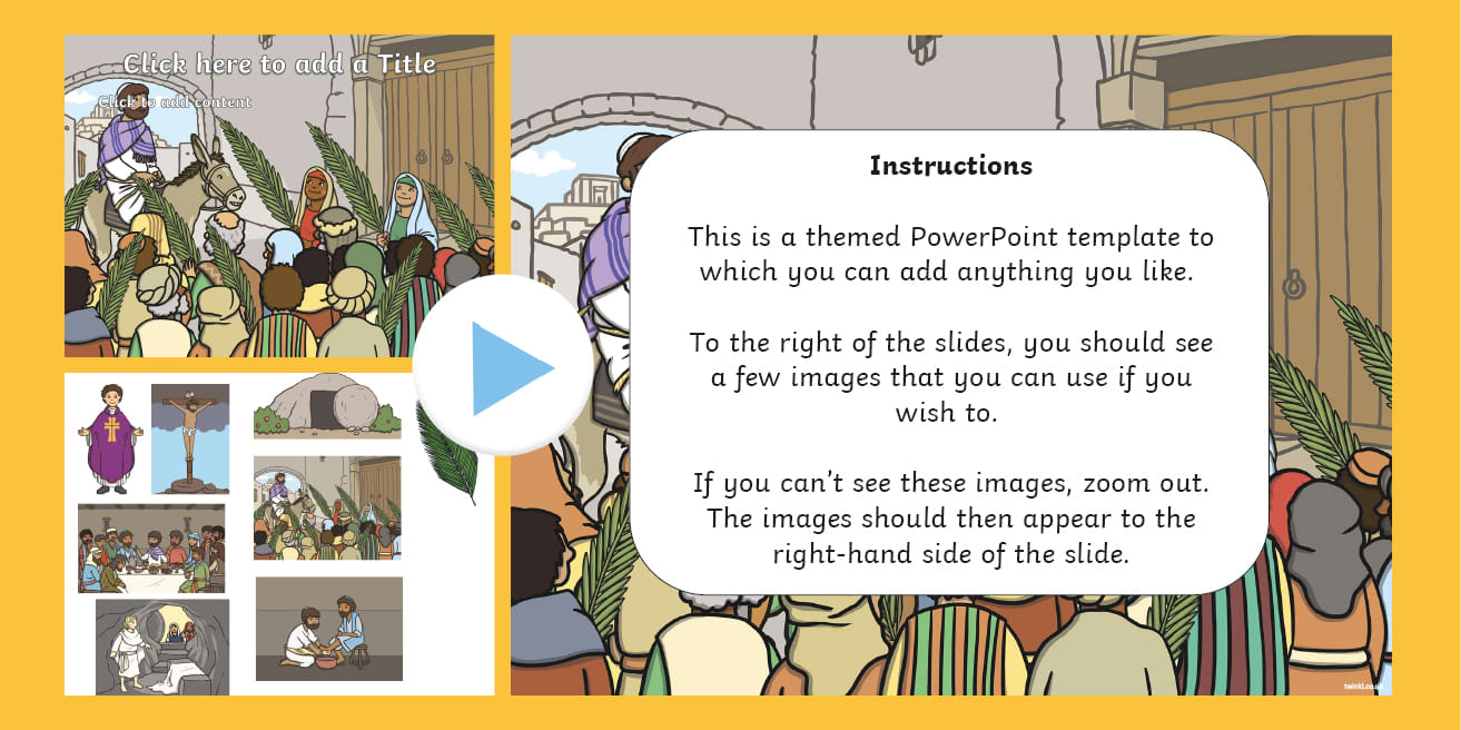 Editable Holy Week PowerPoint Template | Twinkl | R.E | KS1