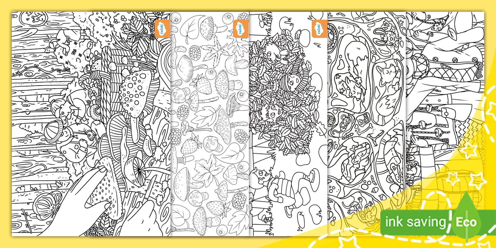 Autumn Mindfulness Colouring Pages