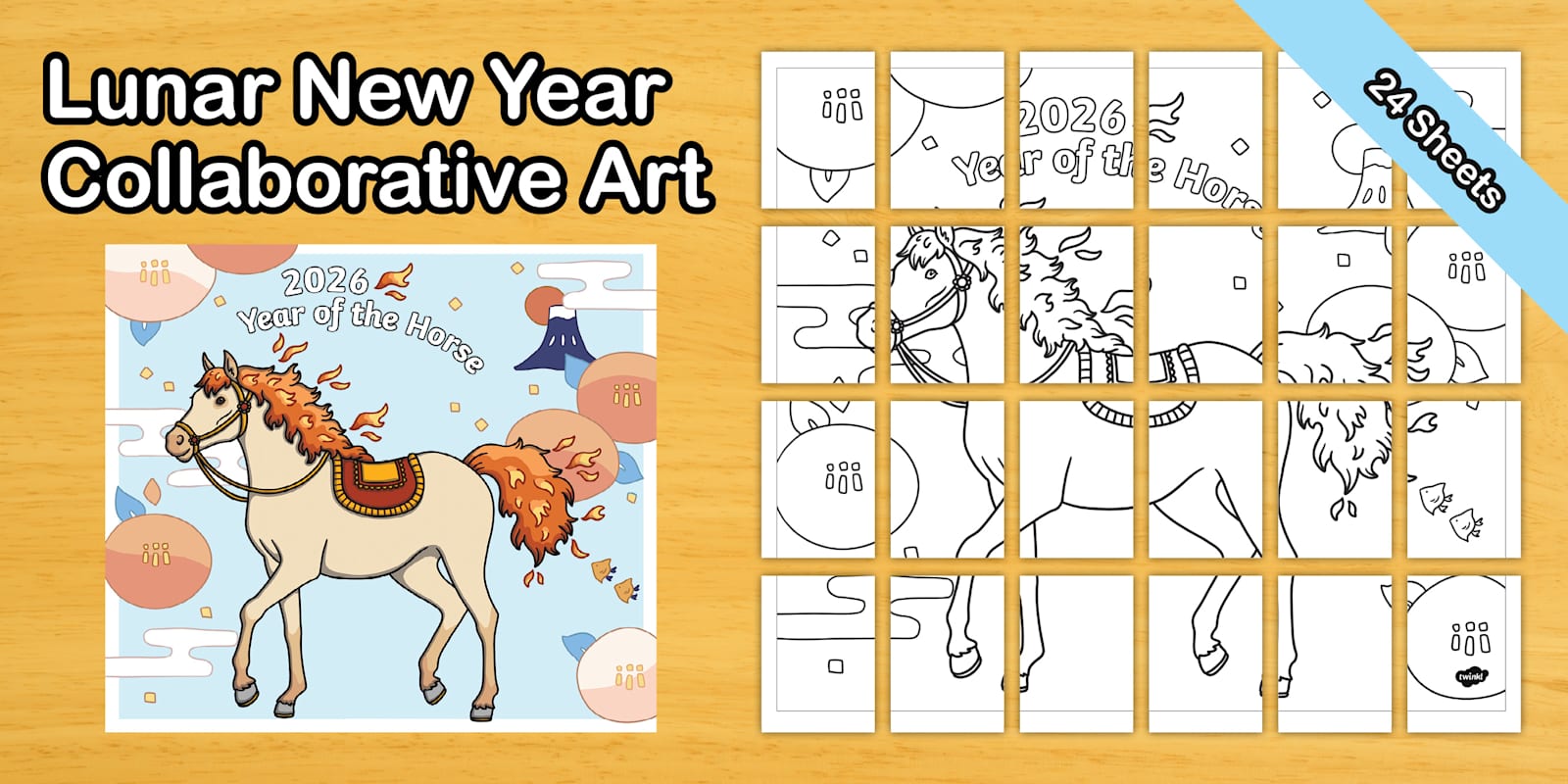 2026 Lunar New Year Collaborative Art EYES Activity