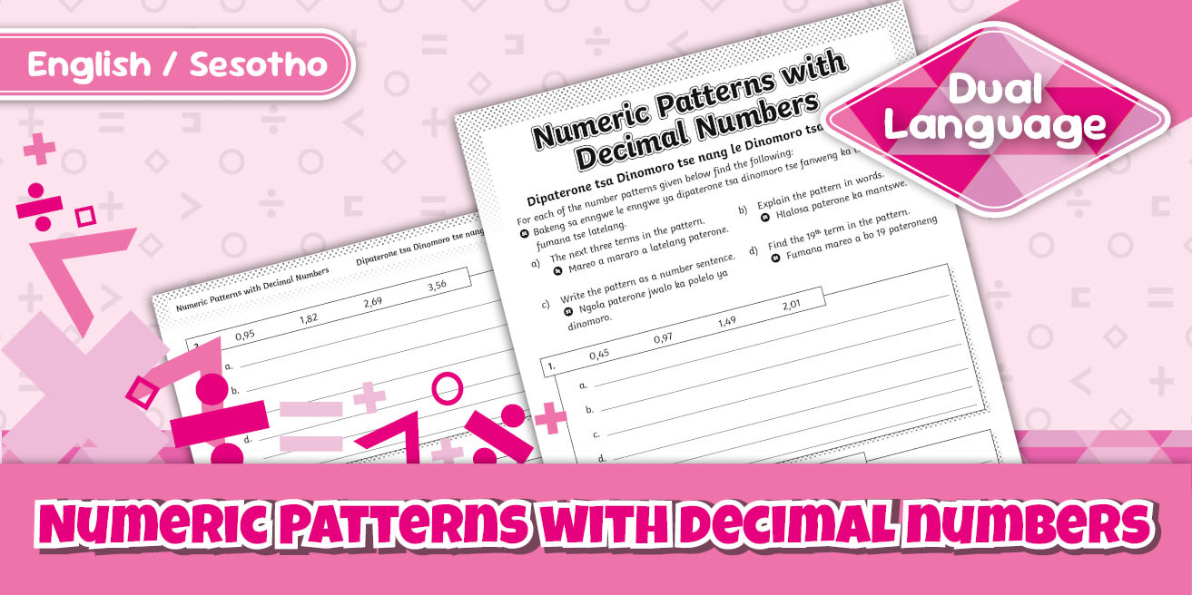 Grade 7 - Maths - Term 1 - Numeric Patterns with Decimal Numbers ...