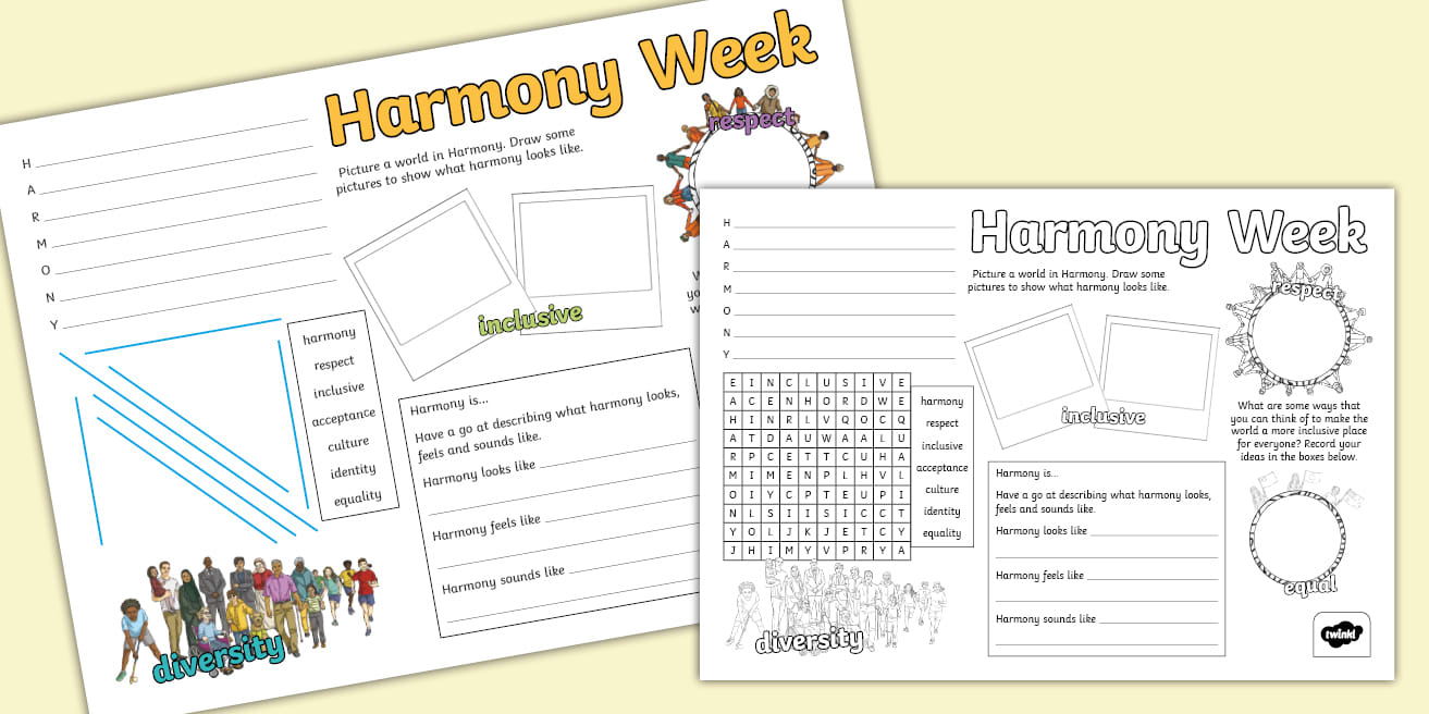 Harmony Week Activity Mat