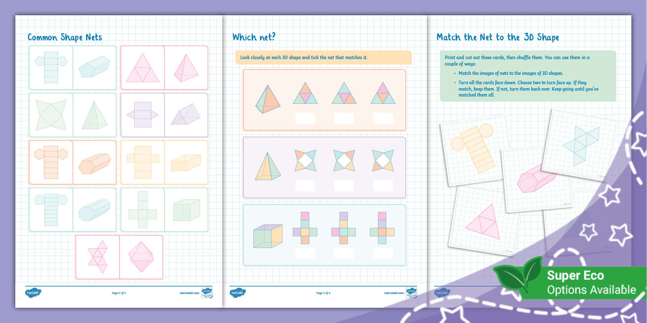 3D Shape Nets (Ages 9 - 10)