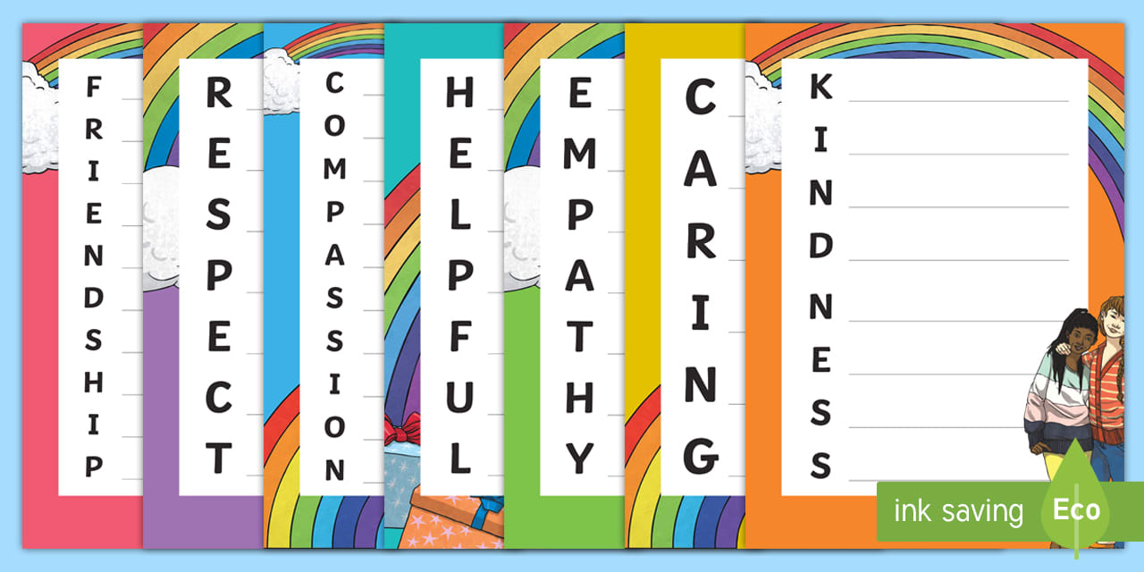 Kind Acrostic Poem - World Kindness Day - Primary Resource