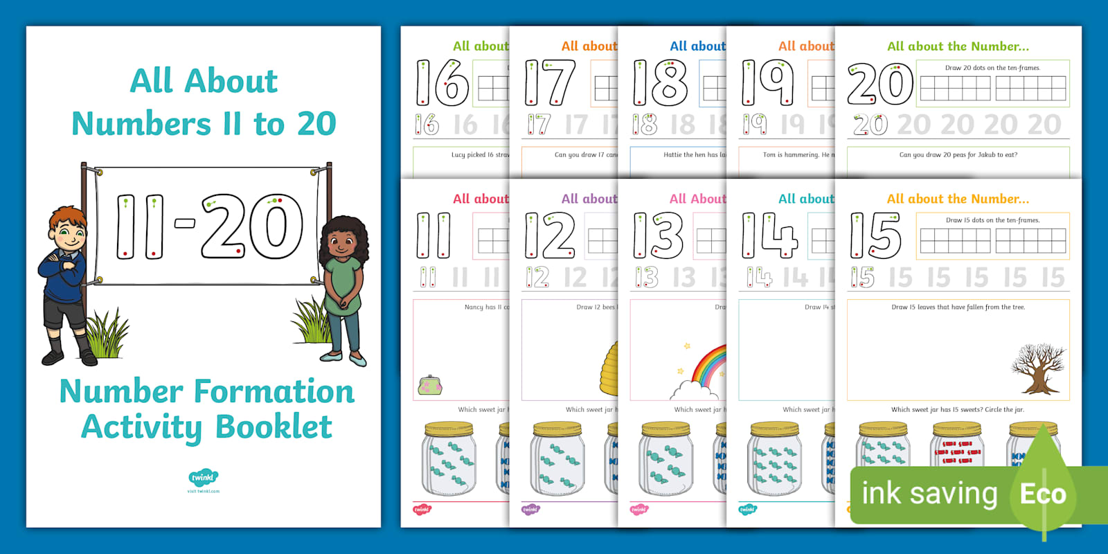 All About Numbers 11-20 Activity Pack - All about number, number of the ...