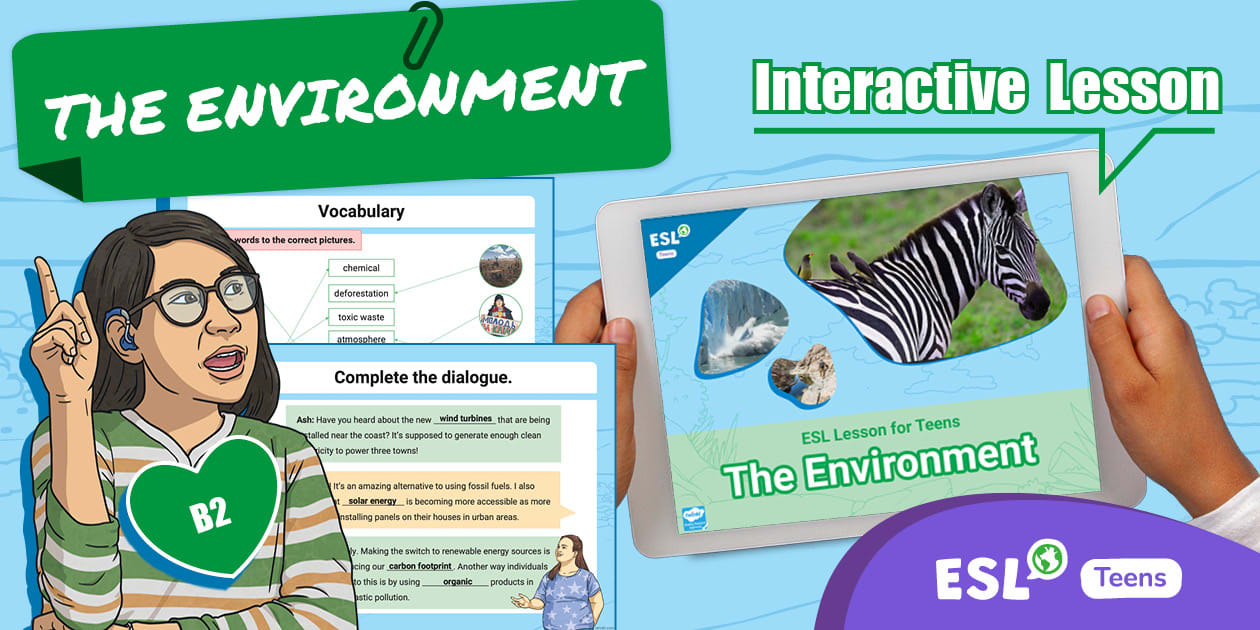 ESL The Environment PowerPoint for Teens