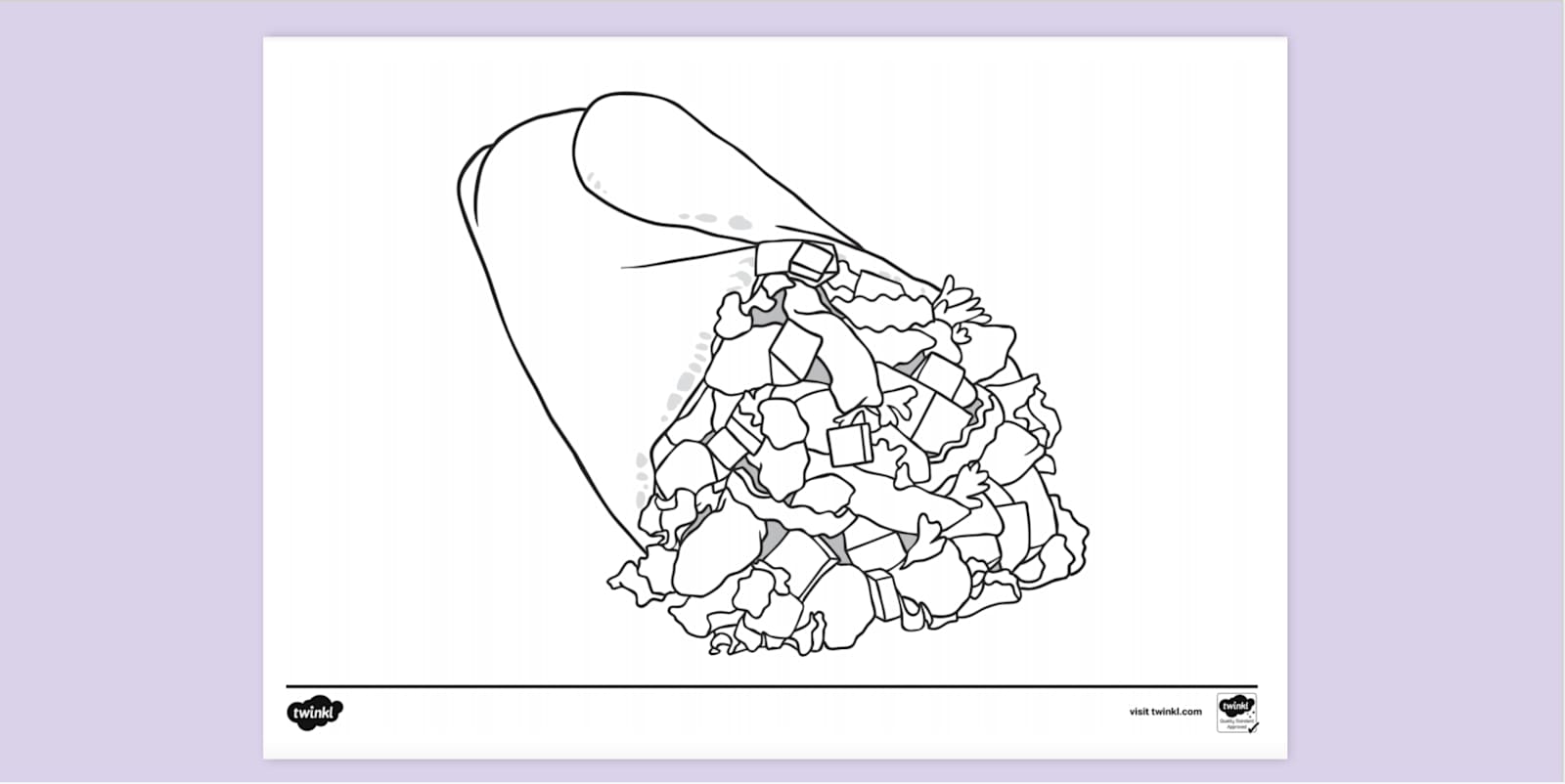 Shawarma Colouring Sheet