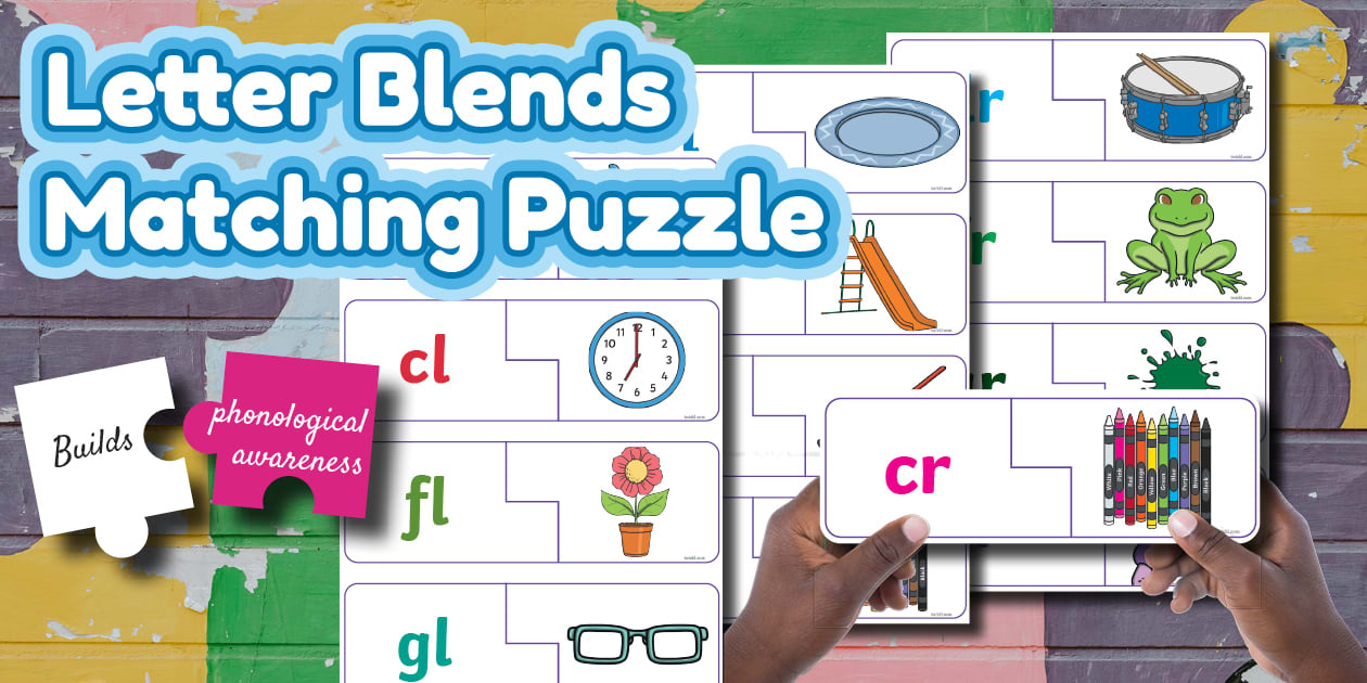 Letter Blends Matching Puzzle